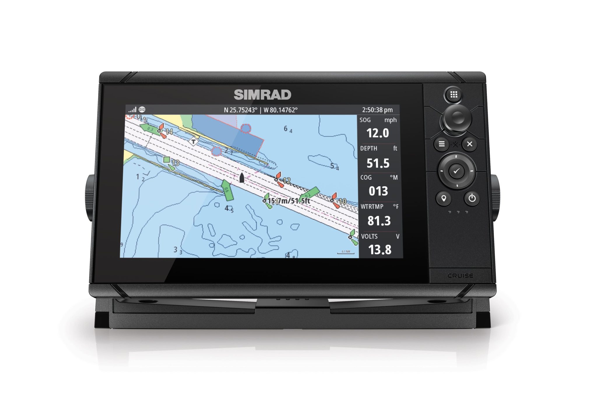 GPS-Plotter Sonda .9". SIMRAD Cruise-9. -con transductor 83/200 kHz ...