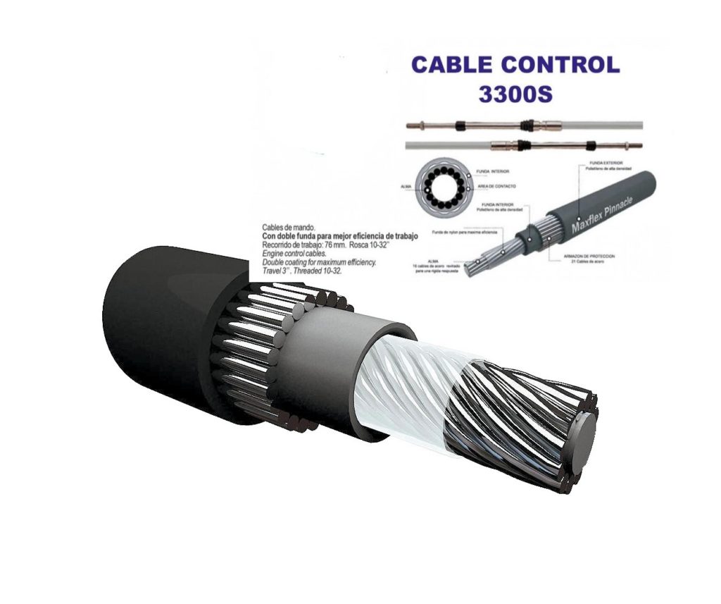 Cable Control 3300S Maxflex Pinnacle- (Yamaha-Suzuki-Honda....) | Naval Chicolino