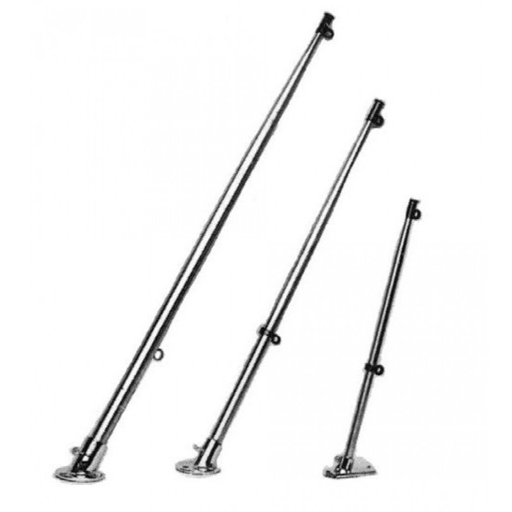 Asta Bandera Inox316, con base----L: 40-60 ó 80 cm • Naval Chicolino