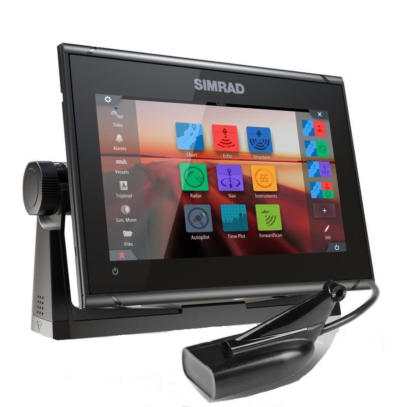 GPS-Plotter Sonda .7″. SIMRAD GO7 XSR -con transductor HDI 83/200 CHIRP ...